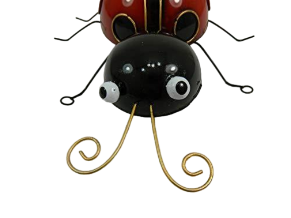 Metal Ladybird Wall Art Garden Ornament Large Ladybug - 20cm ...
